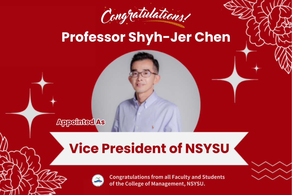 [CM Honor]Congratulations! Professor Shyh-Jer Chen Appointed as Vice ...