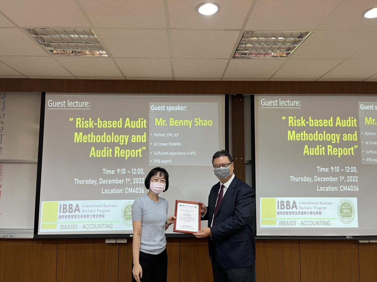 【IBBA】SPEECH-Risk-based Audit Methodology and Audit Report - College of ...